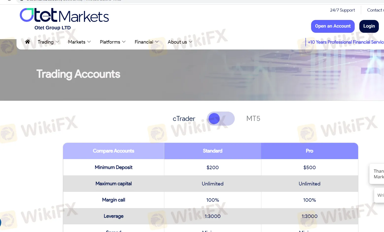 OtetMarkets Review, Forex Broker&Trading Markets, Legit or a Scam-WikiFX
