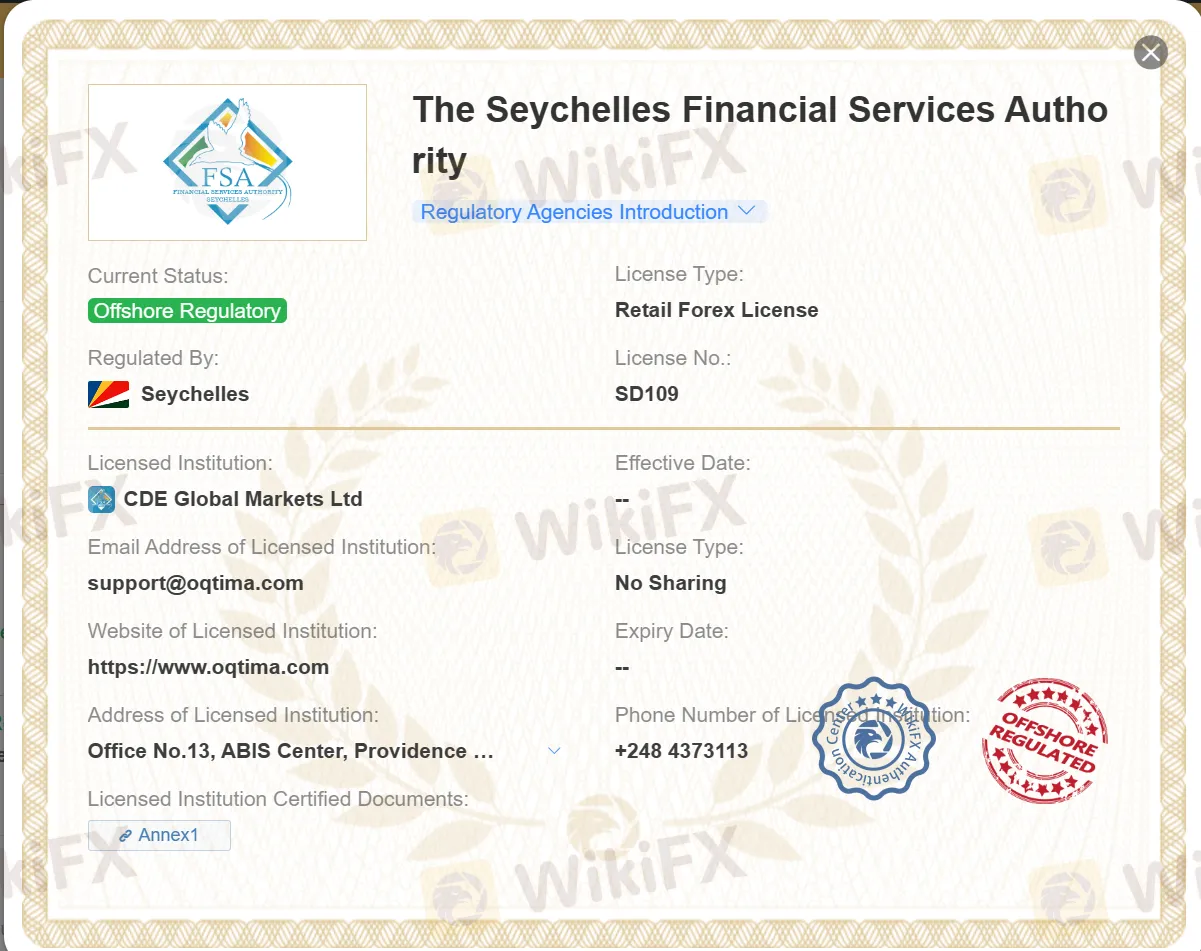 Oqtima Review, Forex Broker&Trading Markets, Legit or a Scam-WikiFX