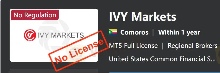 IVY Markets Review, Forex Broker&Trading Markets, Legit or a Scam-WikiFX