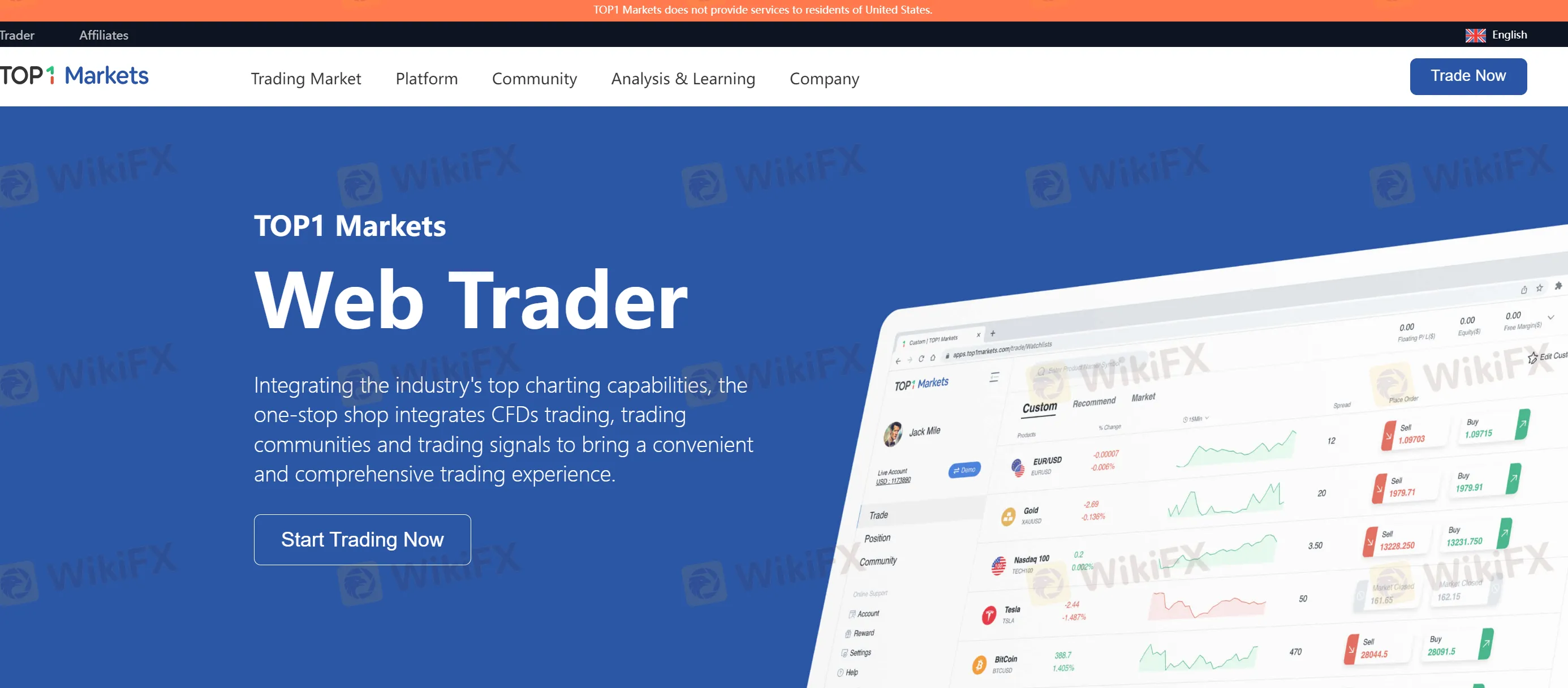 TOP1 Markets Review, Forex Broker&Trading Markets, Legit or a Scam-WikiFX